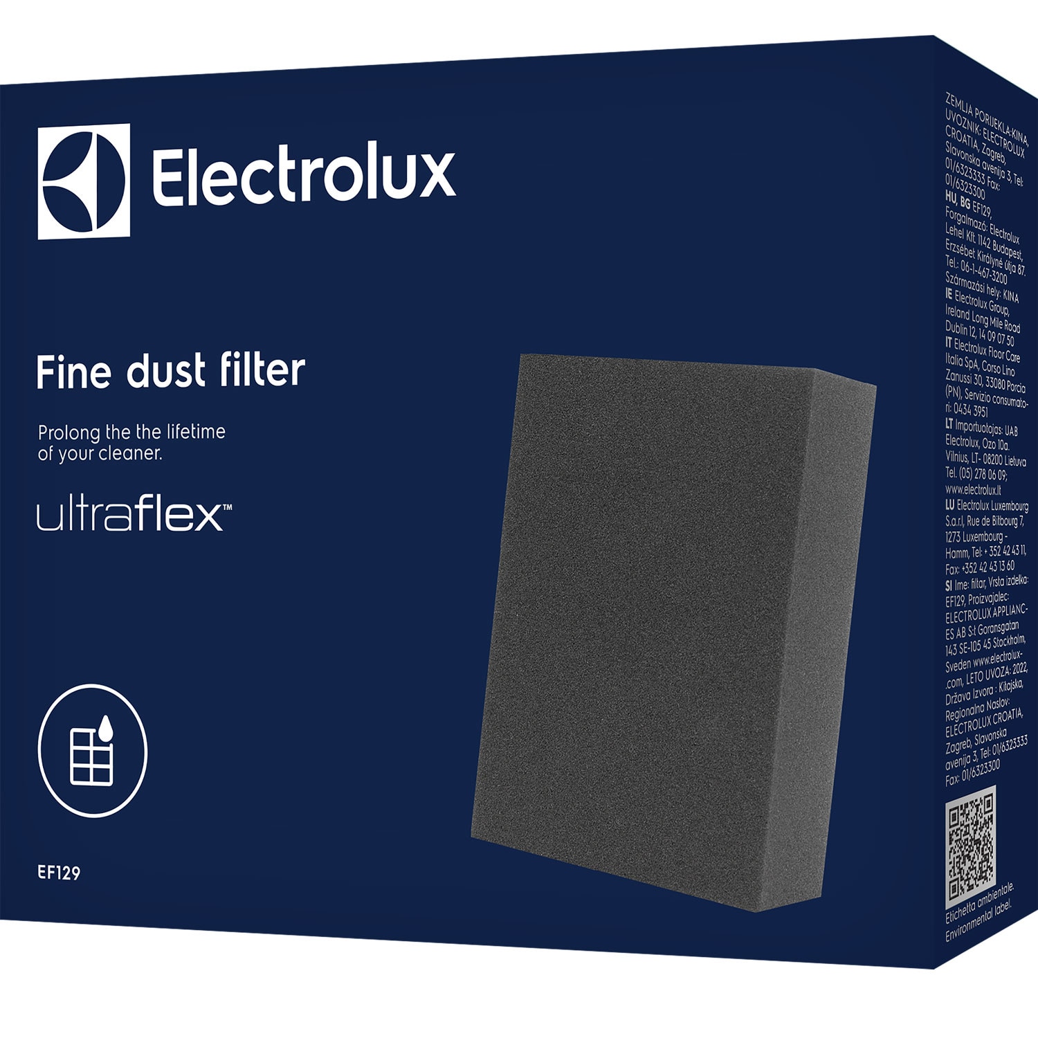 Fine dust filter - EF129 | Electrolux Singapore