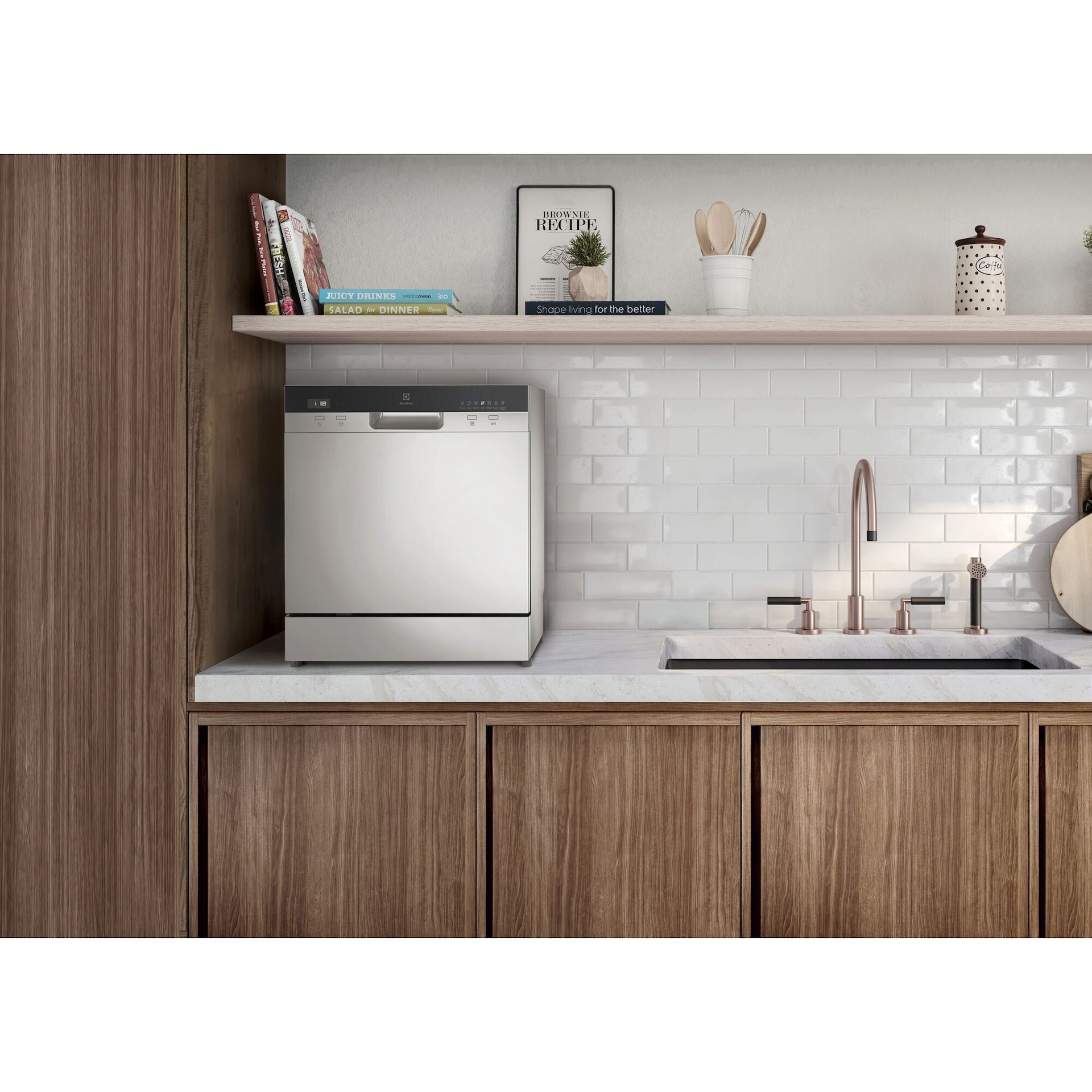 55cm UltimateCare 300 compact dishwasher with 8 place settings - EFC3862MS