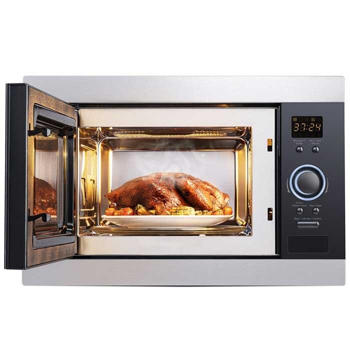 60cm UltimateTaste 500 built-in grill microwave oven with 25L capacity ...