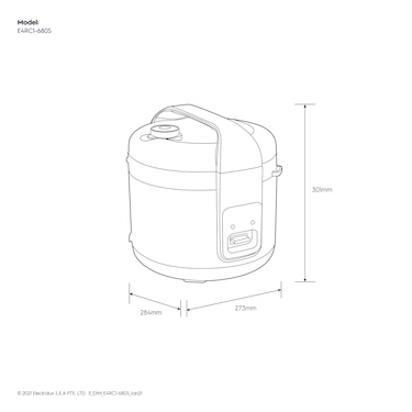 1.8L rice cooker - E4RC1-680S | Electrolux Singapore